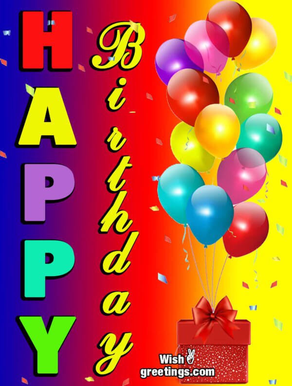 Happy Birthday Wishes Balloon Images - Wish Greetings