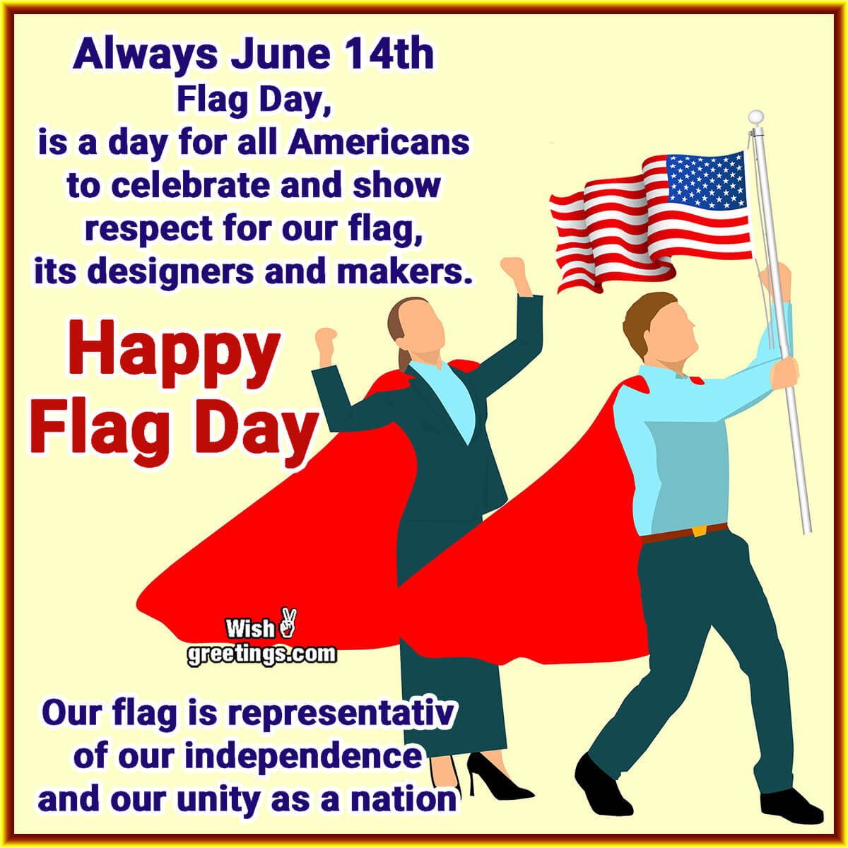 Flag Day Wishes Messages - Wish Greetings