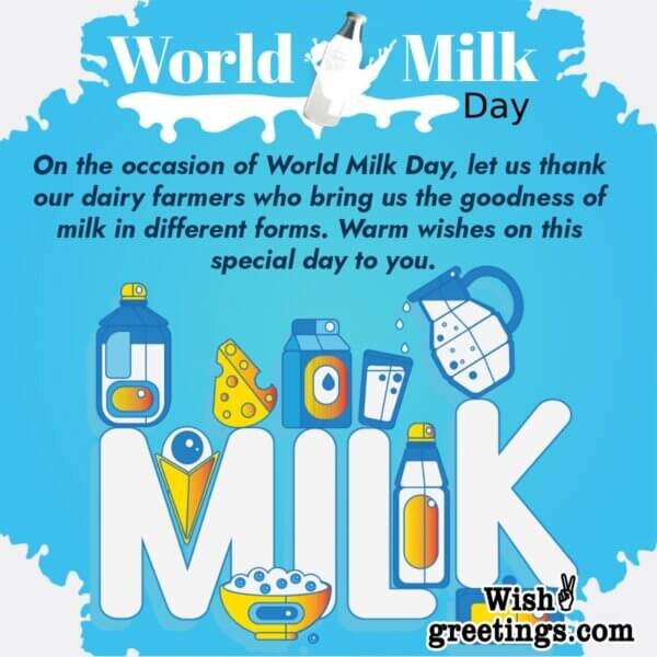 World Milk Day Messages, Quotes and Wishes - Wish Greetings