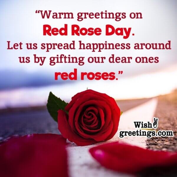 Red Rose Day Wishes Messages - Wish Greetings