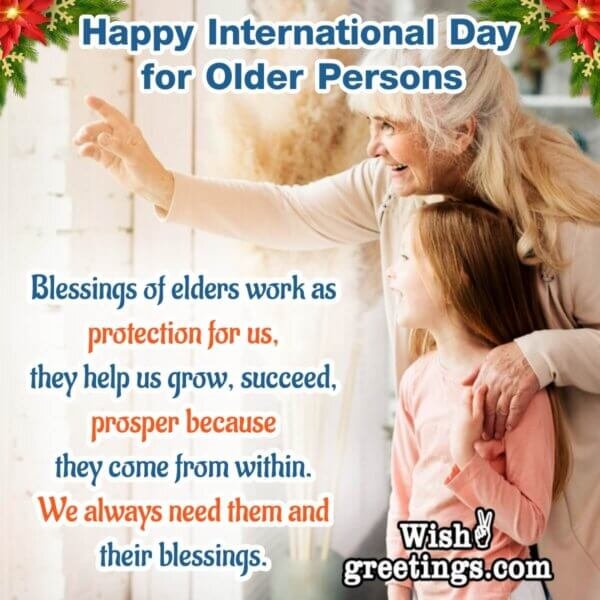 International Day Of Older Persons Wishes Messages - Wish Greetings