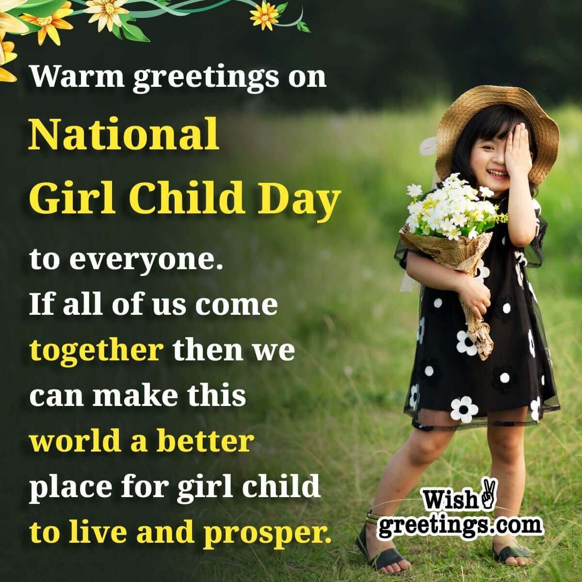 National Girl Child Day Wishes Messages Wish Greetings National Girl Child Day Wishes Messages Wish Greetings